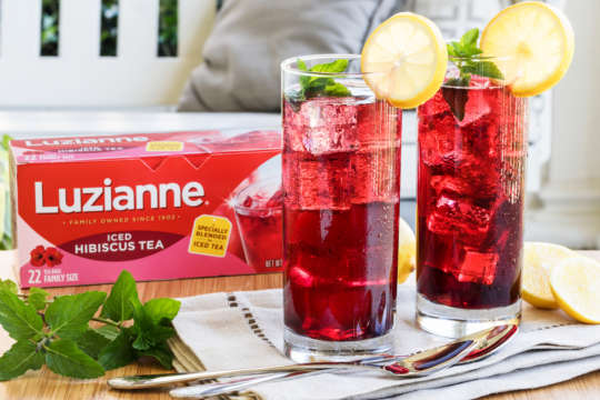 Pitcher of Luzianne® Hibiscus Iced Tea Recipe - Luzianne Tea