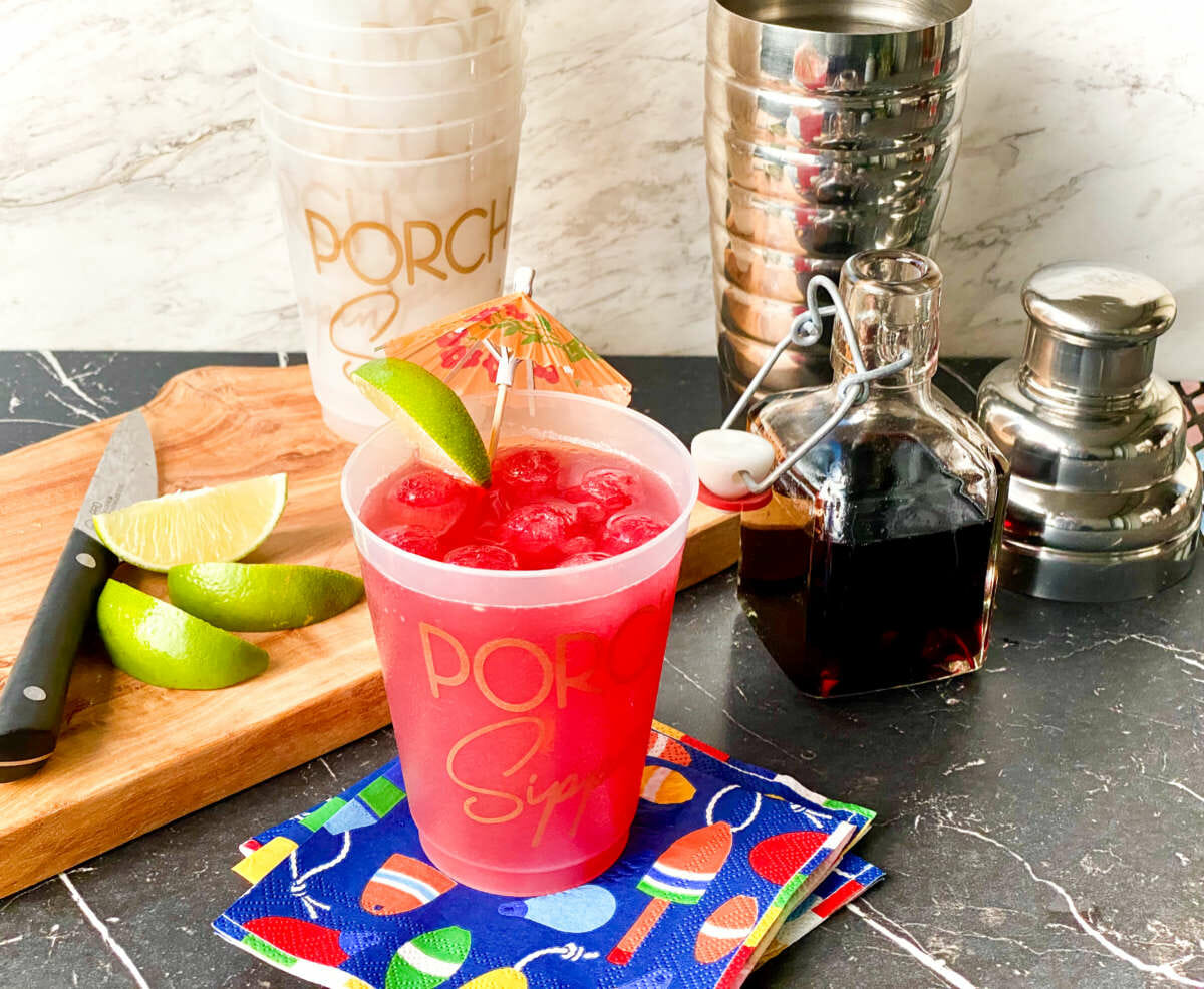 Spiked Watermelon Hibiscus Iced Tea Recipe - Luzianne Tea