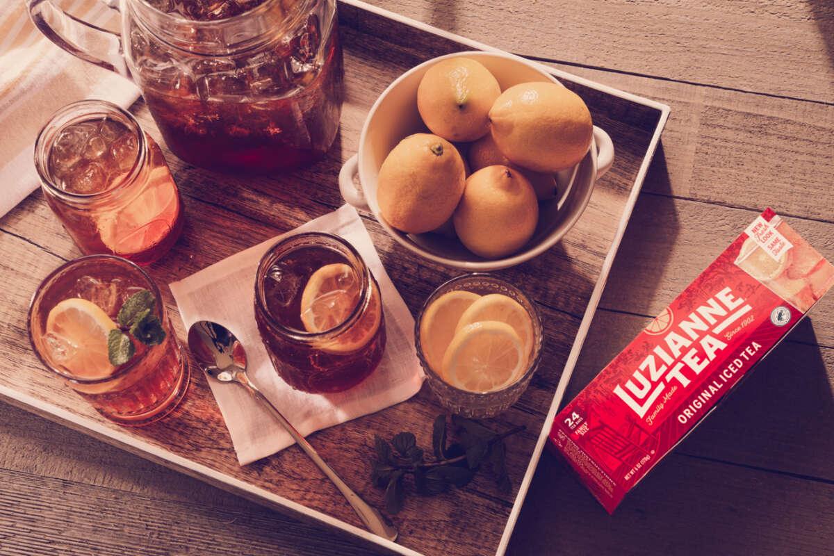 Let our new look take y'all back. - Luzianne Tea